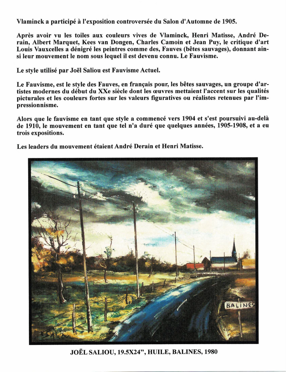 SALIOU JOËL, 1946– (CANADA-FRANCE) – Galerie2000