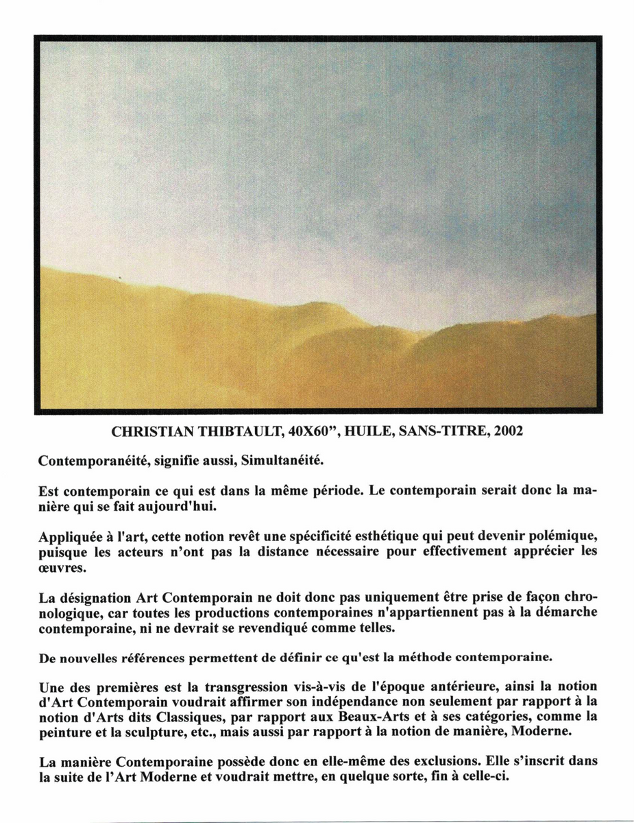 THIBAULT CHRISTIAN, 1953- – Galerie2000